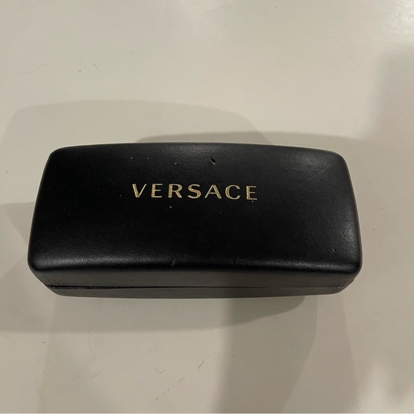 Versace | Accessories | Versace Black And Gold Eyewear Case | Poshmark